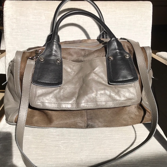 Sportmax | Bags | Maxmara Sportmax Leather Calf Hair Bag | Poshmark